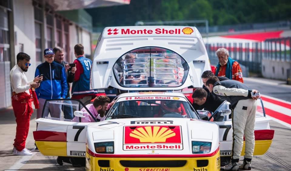 The fantastic „Monte Shell“ F40 GT at our first Challenge and GT Days ...